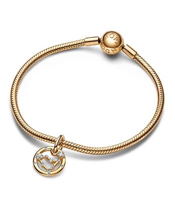 Pandora 14k Gold-Plated Zodiac Dangle Charm - Macy's