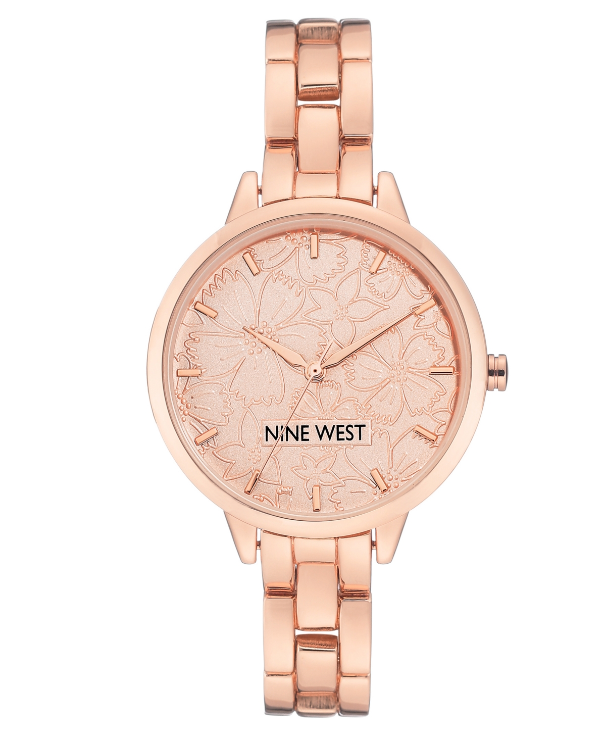 Click here for Nine West Womens Quartz Rose Gold-Tone Alloy Link... prices