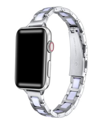 Posh Tech Women's Amelia Skinny Stainless Steel Band for Apple Watch ...