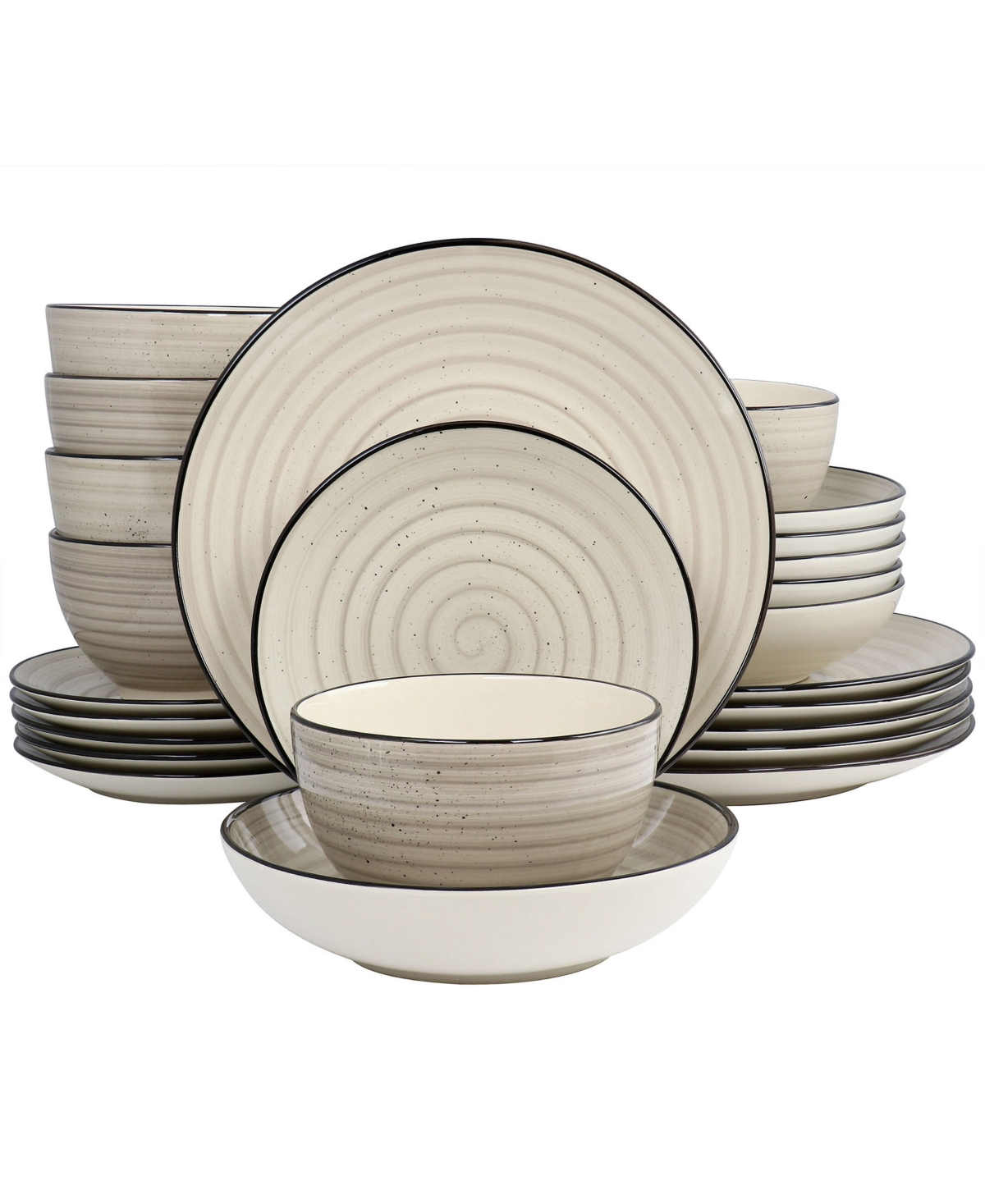 Click here for Elama Gia 24 Pc. Dinnerware Set  Service for 6 - W... prices