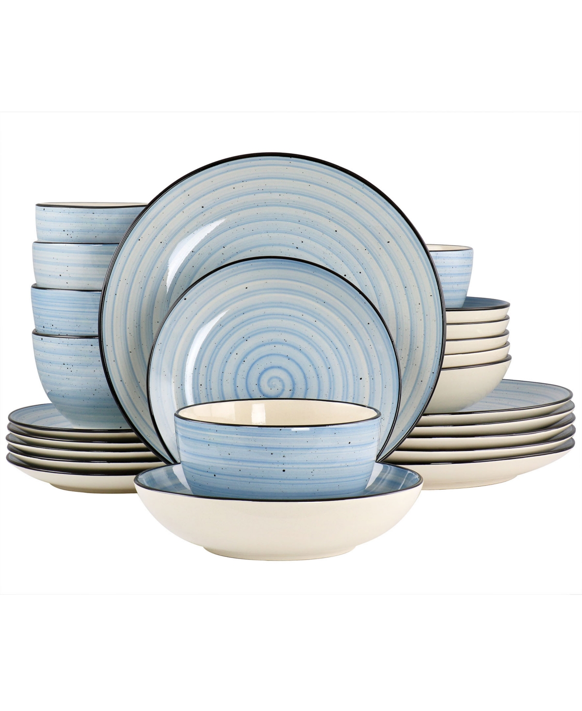 Click here for Elama Gia 24 Pc. Dinnerware Set  Service for 6 - L... prices