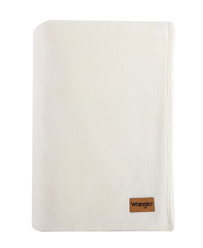 Wrangler Solid Ultra Soft Plush Fleece Blanket, Full/Queen - Macy's