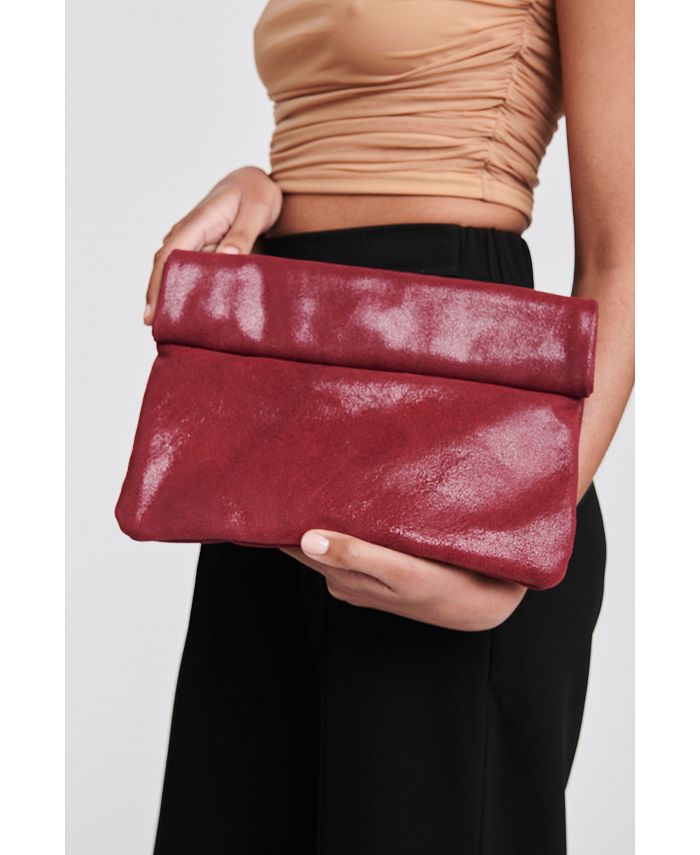 Moda Luxe Gianna Metallic Clutch - Macy's