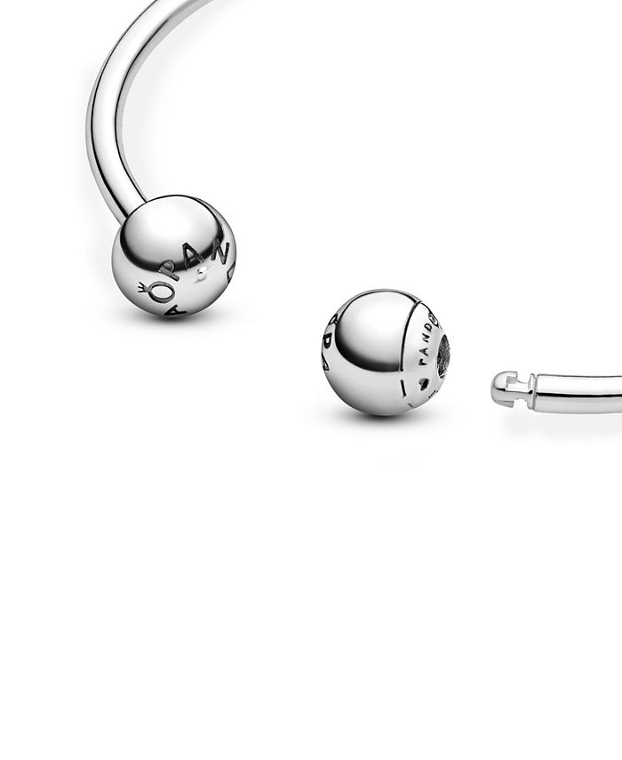 Pandora Moments Sterling Silver Open Bangle Bracelet - Macy's