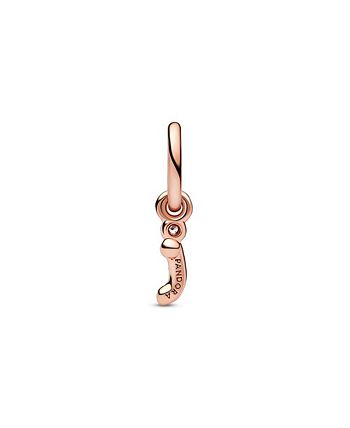 Pandora 14k Rose Gold-Plated Script Alphabet Dangle Charm - Macy's