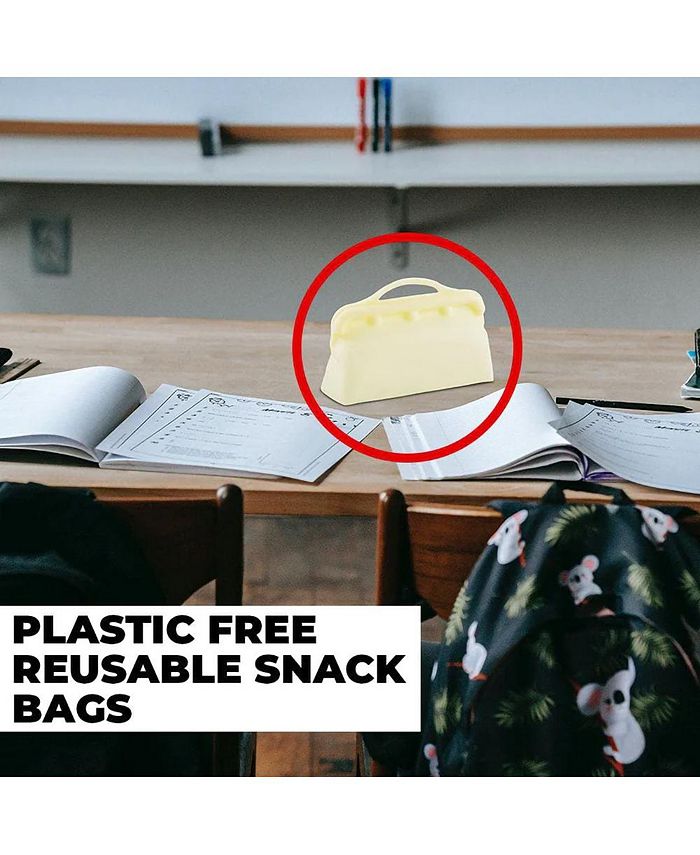 Innovative Technology 2 Pack Reusable Silicone Snack Bags for Kids ...