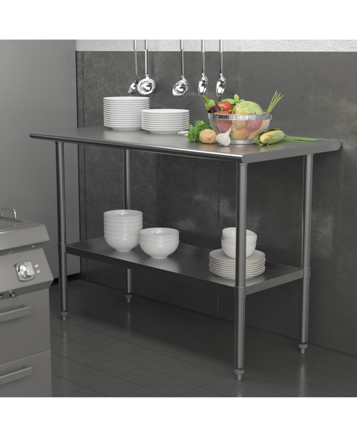 Click here for Under Shelf For Kitchen Prep And Work Tables - Adj... prices