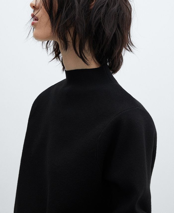 MANGO Women's High Collar Sweater - Macy's