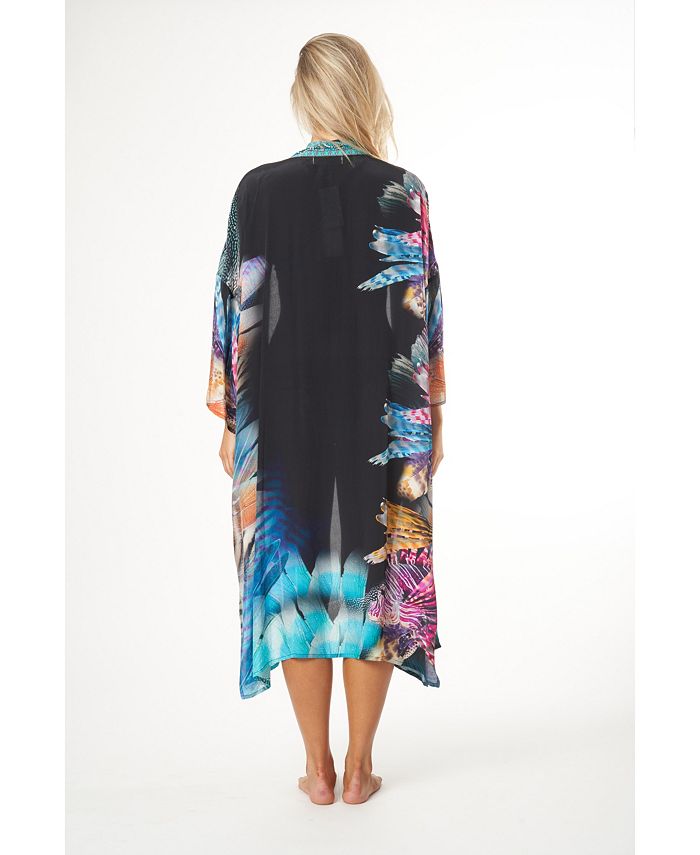 La Moda Clothing Women's Open Front Long Duster Cape - Macy's