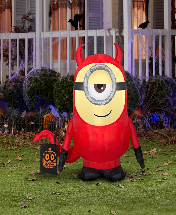 National Tree Company 42" Inflatable Halloween Minion Dave - Macy's