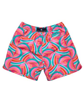 Snapper Rock Geo Melon Sustainable Swim Short - Macy's