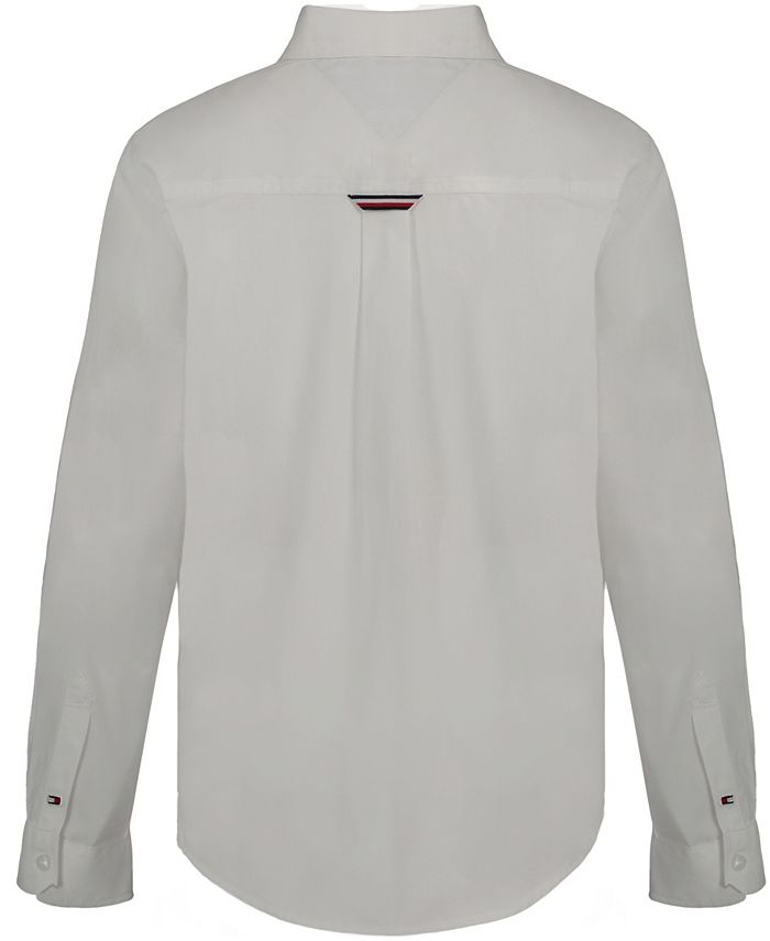 Tommy Hilfiger Toddler Boys Long Sleeve Tommy Signature Tape Shirt - Macy's