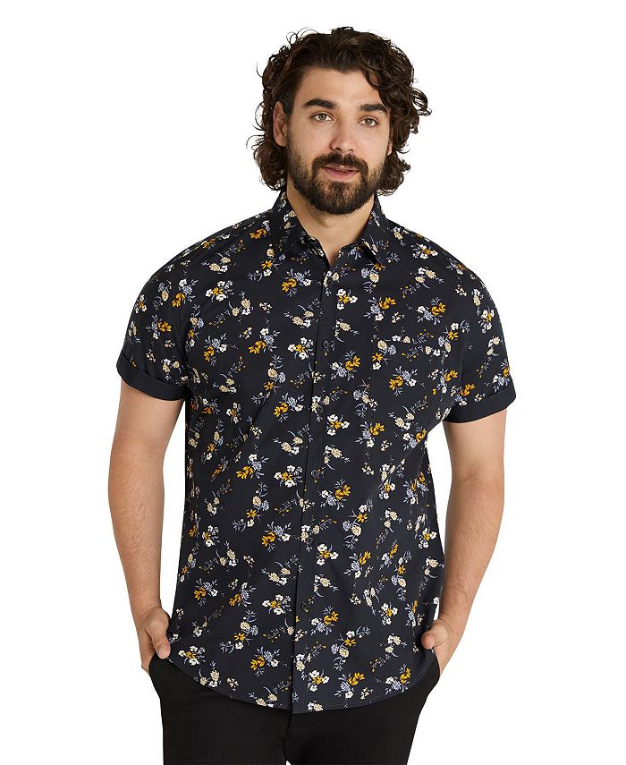 Johnny Bigg Men's Big & Tall Leon Floral Print Shirt - Macy's
