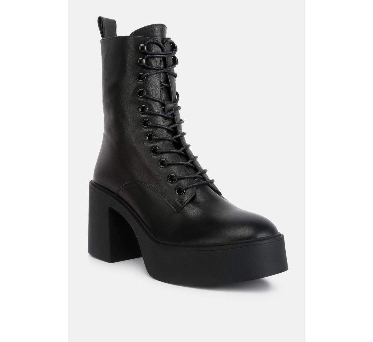 Click here for Carmac Womens High Ankle Platform Boots - Black prices