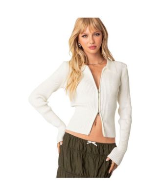 Women's Cora knitted zip up cardigan - Macy's