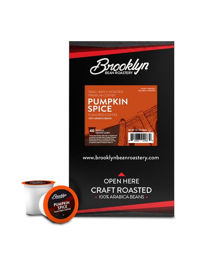Brooklyn Beans Roastery Brooklyn Bean Pumpkin Flavored Coffee Pods, 2.0 ...