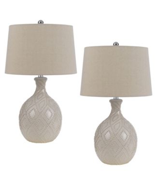 27" Height Ceramic Table Lamp Set - Macy's