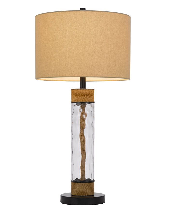 Cal Lighting Bartow 32" Height Metal and Glass Table Lamp - Macy's