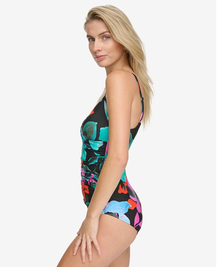 Calvin Klein Twist Front Tummy Control One Piece Swimsuit Created For