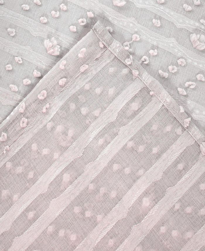 Dainty Home Cassandra Clipped Shower Curtain, 72" x 70" - Macy's