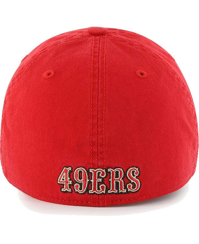 '47 Brand Men's Scarlet San Francisco 49ers Franchise Logo Fitted Hat ...
