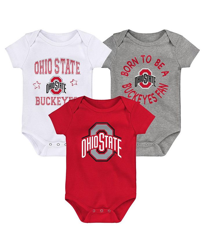 Outerstuff Newborn and Infant Boys and Girls Scarlet, White, Heather ...