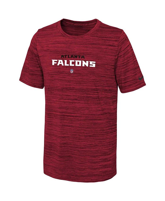 Nike Big Boys Red Atlanta Falcons Sideline Velocity Performance T-shirt ...