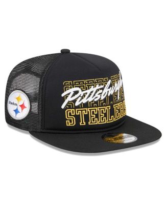 New Era Men's Black Pittsburgh Steelers Instant Replay 9FIFTY Snapback ...