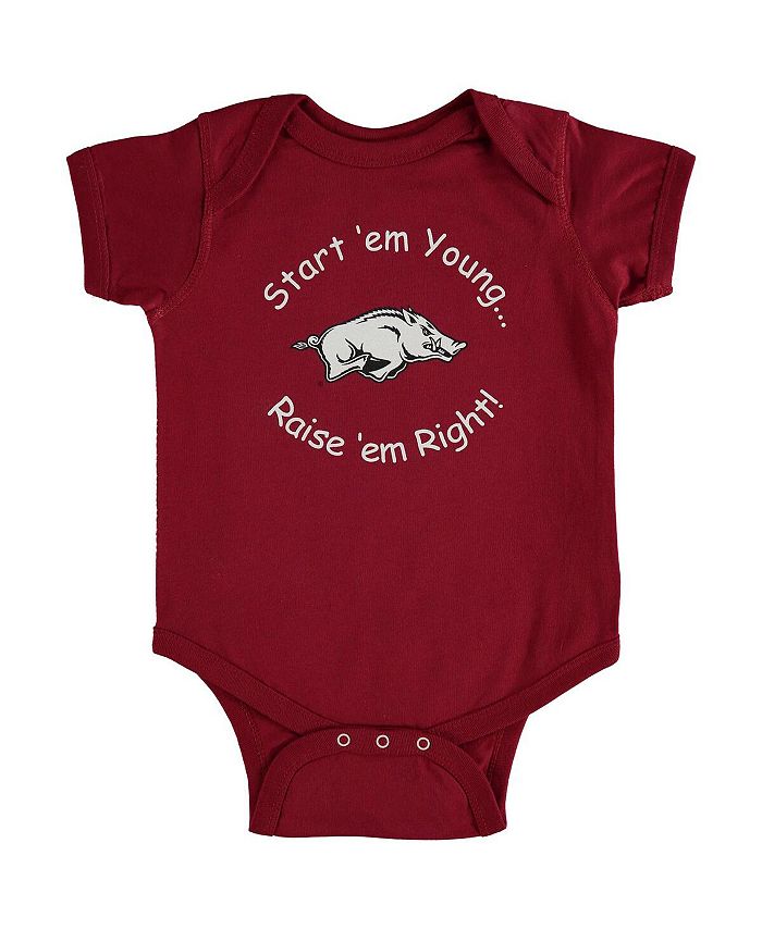 Little King Apparel Newborn and Infant Boys and Girls Cardinal Arkansas ...