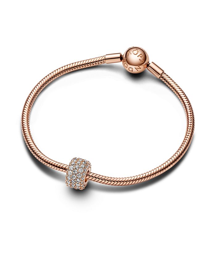 Pandora Cubic Zirconia Pave Triple-Row Charm - Macy's