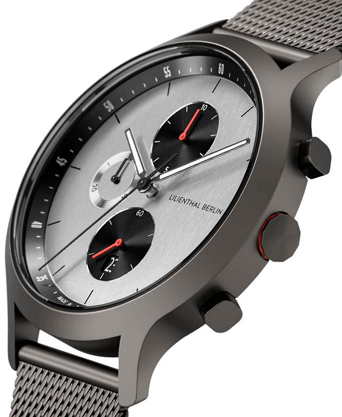 Lilienthal Berlin Men's Curcuit Chronograph Gunmetal Stainless Steel ...