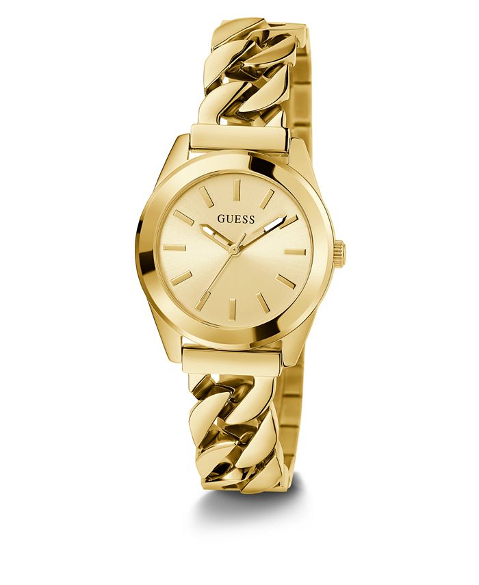 GUESS Women's Analog Gold-Tone Stainless Steel Watch 32mm - Macy's