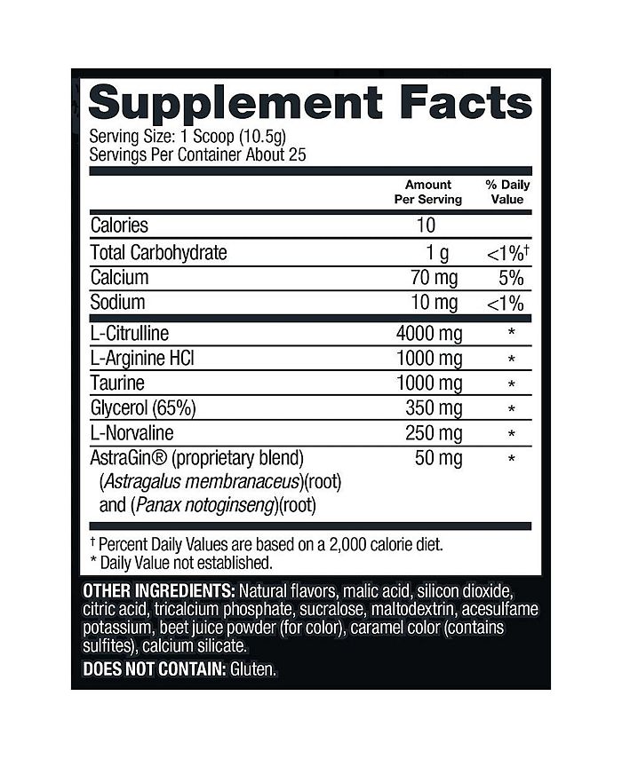 BodyTech Elite Nitrulline Powder -Supports Nitric Oxide, Pumps ...