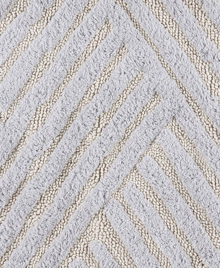 Décor Studio Ombré Check Tufted Bath Rug, 20" x 30" - Macy's