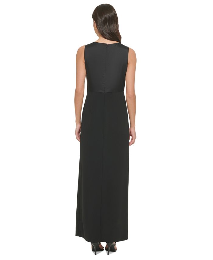 DKNY Women's Twist-Front Cascade Ruffle Column Gown - Macy's