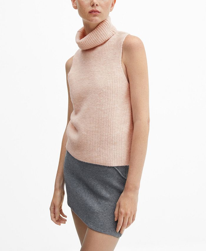 MANGO Women's Turtleneck Knit Top - Macy's