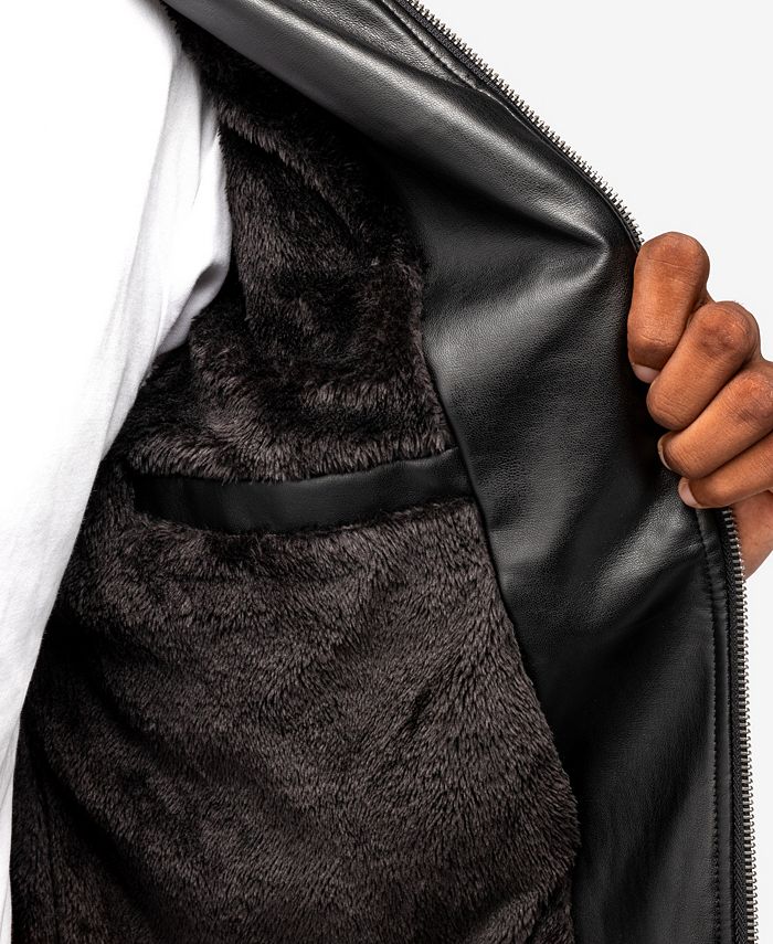 X-Ray Men's Shiny Polyurethane and Faux Suede Detailing with Faux ...