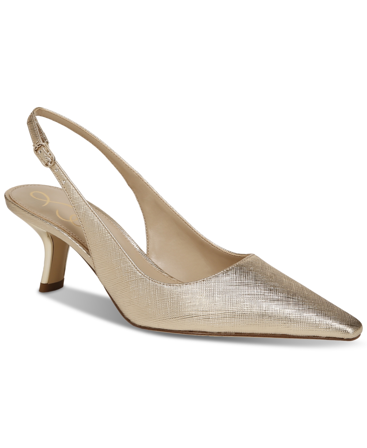 Click here for Sam Edelman Womens Bianka Slingback Kitten-Heel Pu... prices
