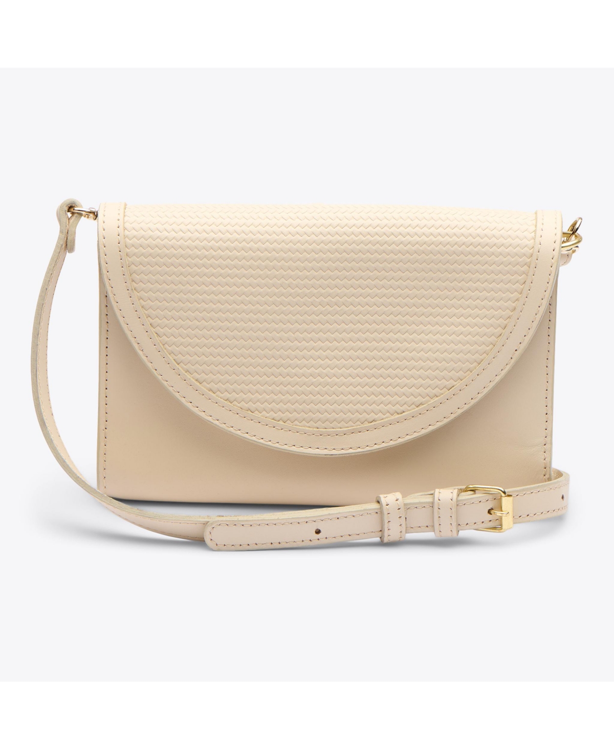 Click here for Cleo Convertible Crossbody Clutch Woven Bone - Ope... prices