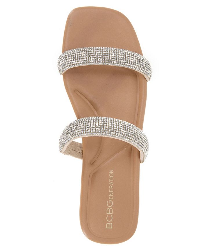 BCBGeneration Women's Glannis Rhinestone Embellished Sandal - Macy's