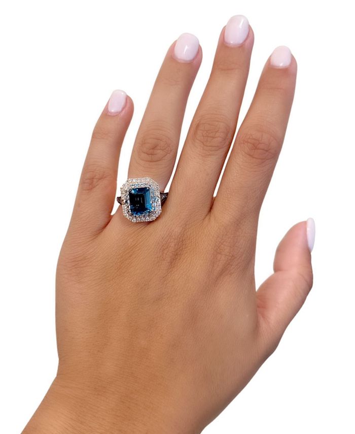 Le Vian Deep Sea Blue Topaz (3-1/2 ct. t.w.), Blue Topaz (1/4 ct. t.w ...