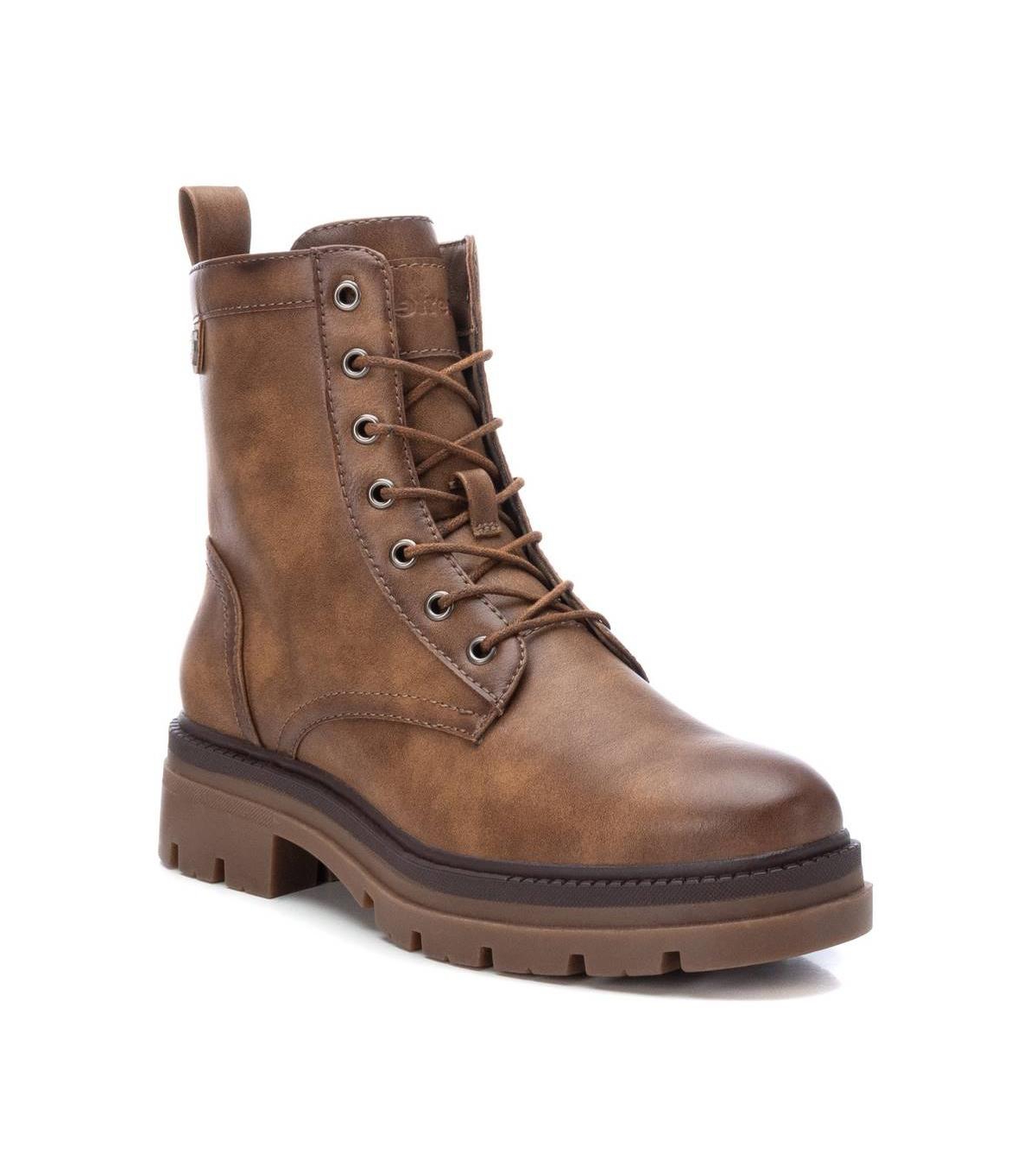 Click here for Xti Womens Lace-Up Booties By - Taupe prices