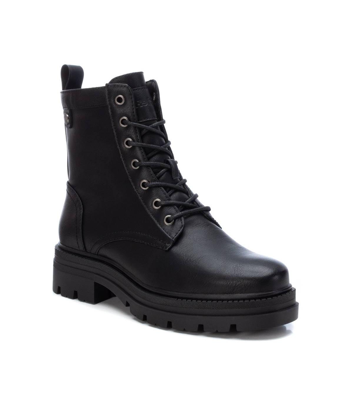 Click here for Xti Womens Lace-Up Booties By - Black prices