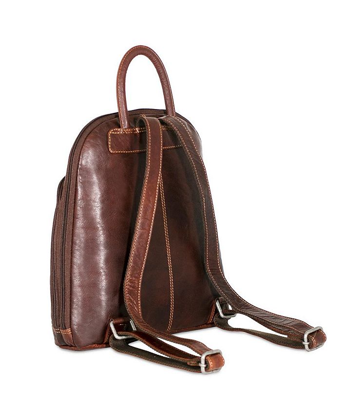 Jack Georges Voyager Leather Small Backpack - Macy's