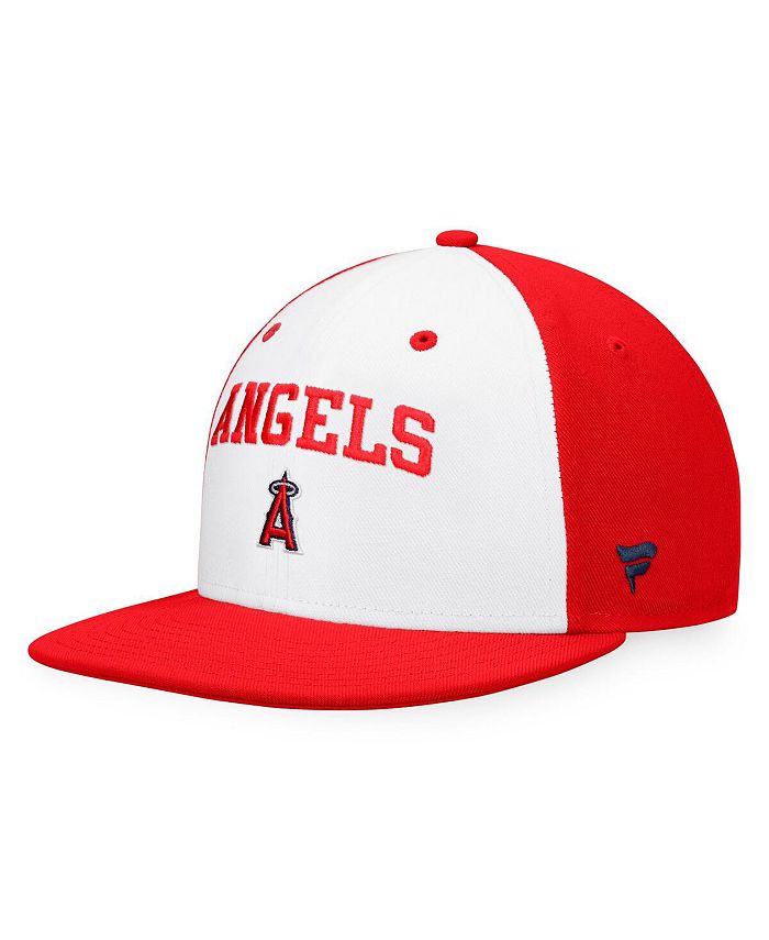 Fanatics Men's White, Red Los Angeles Angels Iconic Color Blocked ...
