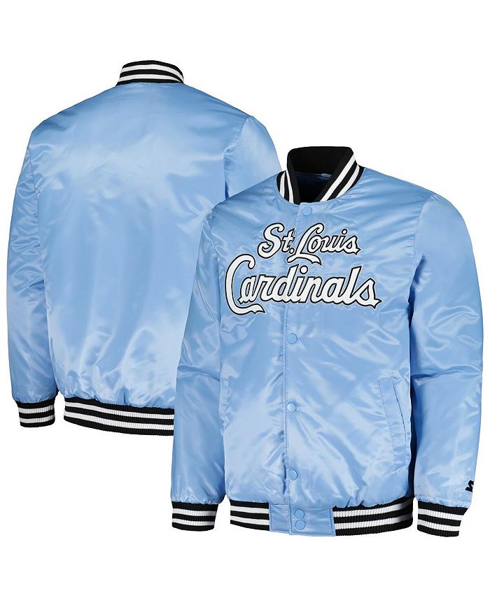 Starter Men's Light Blue St. Louis Cardinals Cross Bronx Fashion Satin ...