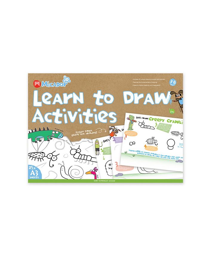 Micador jR. Drawing Activity Pad, Learn to Draw Activity Pad - Macy's