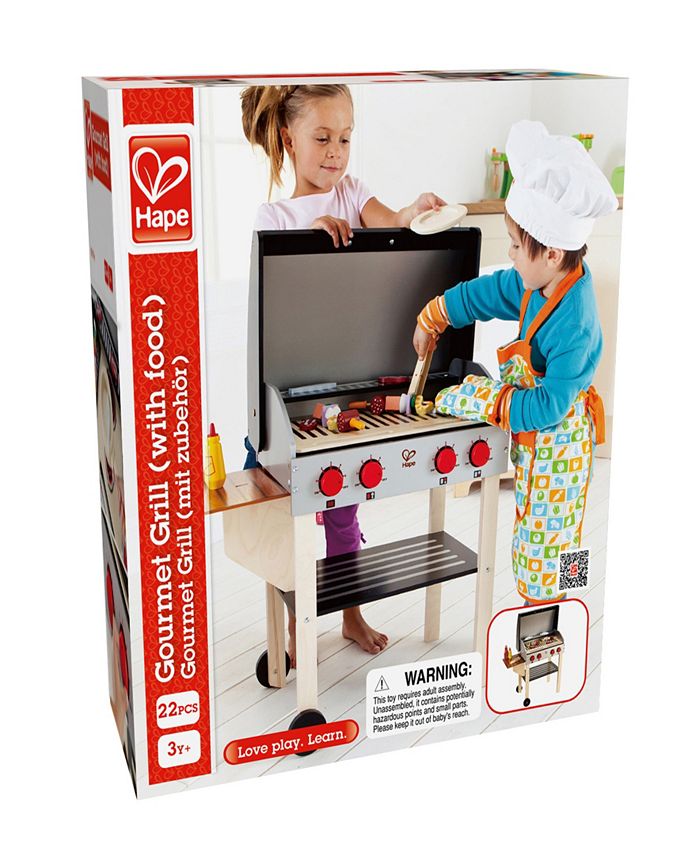 Hape Wooden Gourmet Grill and Shish Kabob Play Kitchen - Macy's
