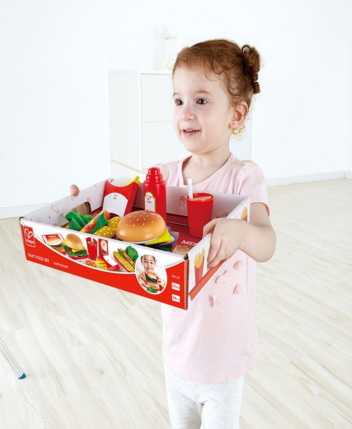 Hape Fast Food Kitchen Food Playset - Macy's