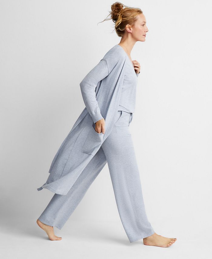 State of Day Women's Long Sweater Knit Layering Robe, Created for Macy ...